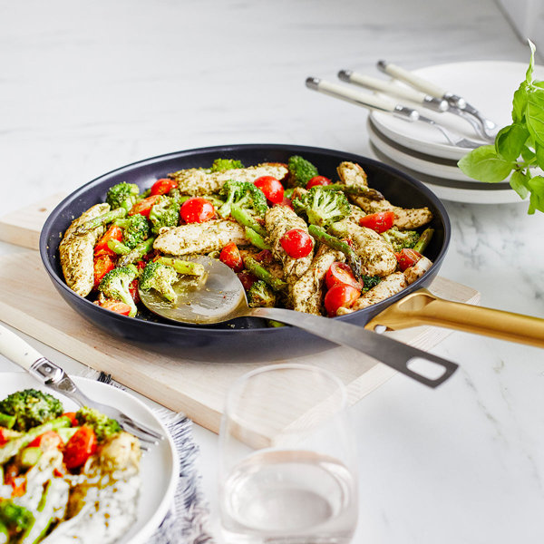 GreenPan Reserve Hard Anodized Healthy Ceramic Nonstick 10 Piece Cookware Set & Reviews | Perigold